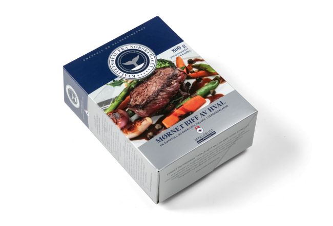 Lokalmat - Mørnet biff av hval 800 g